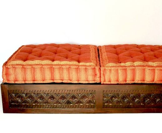 Wooden Ottomans Furniture - Indian and Moroccan Style : Hand Carved ...