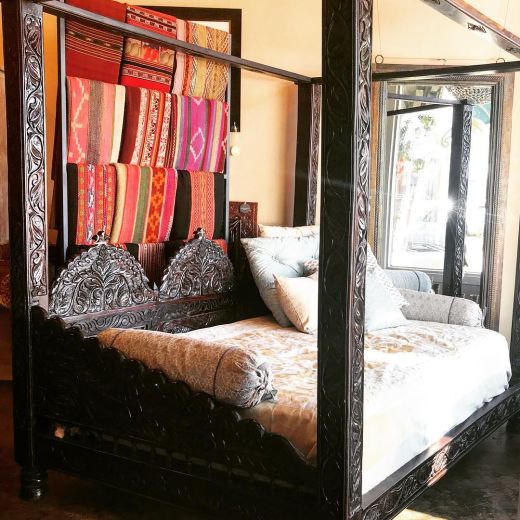 Indian Style Wooden Daybeds: Jhula and Plantation, Hand Carved ...