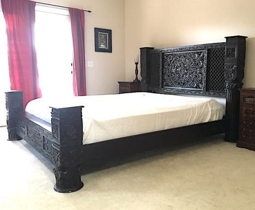 Indian Bed & Bedding – Handcrafted, Canopy, Pillar, & Daybeds ...